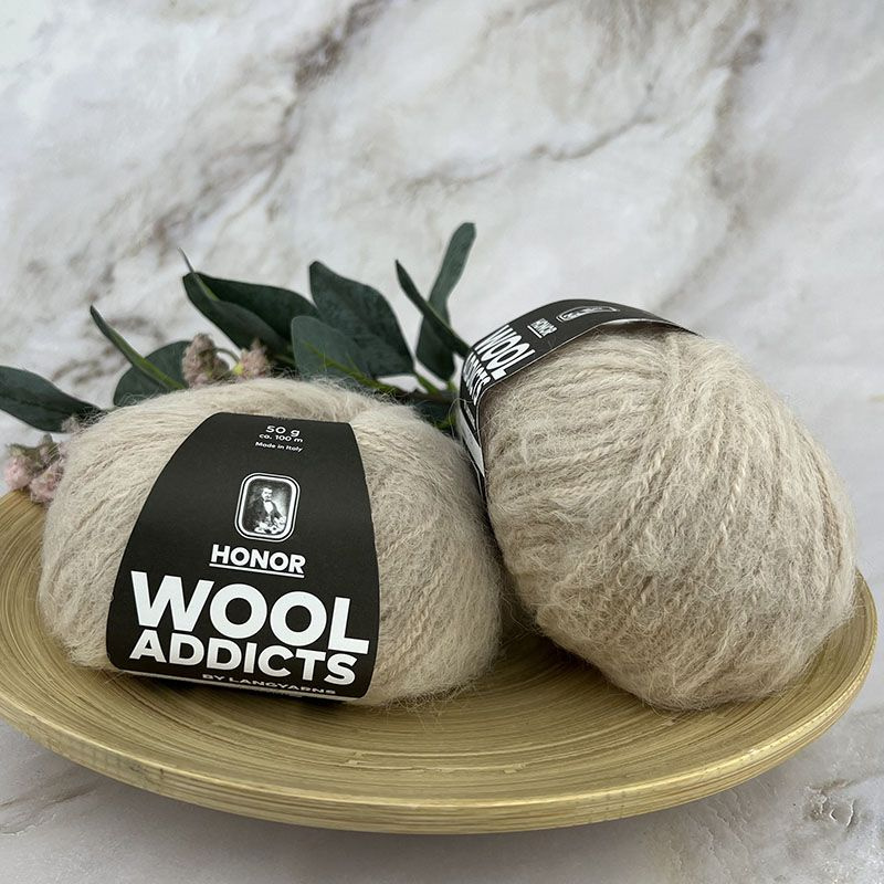 Пряжа Honor Wool Addicts by LangYarns цвет 0026, альпака сури и ...
