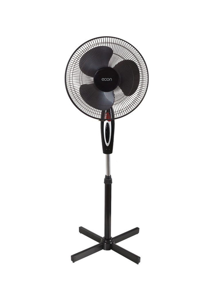 Вентилятор напольный Econ ECO-SF1601 black, 45x125см, 3 скорости, вращение на 90 градусов ...