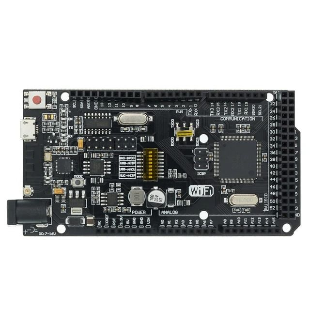 Макетная плата MEGA 2560 R3 WI-FI (ATmega2560-16AU CH340G) Arduino ...