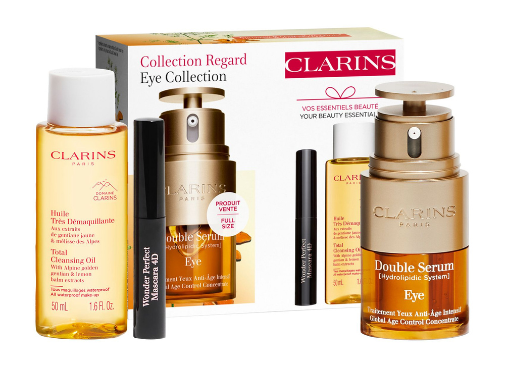 CLARINS Набор жен. (Сыворотка для кожи вокруг глаз 20 мл + Тушь для ...