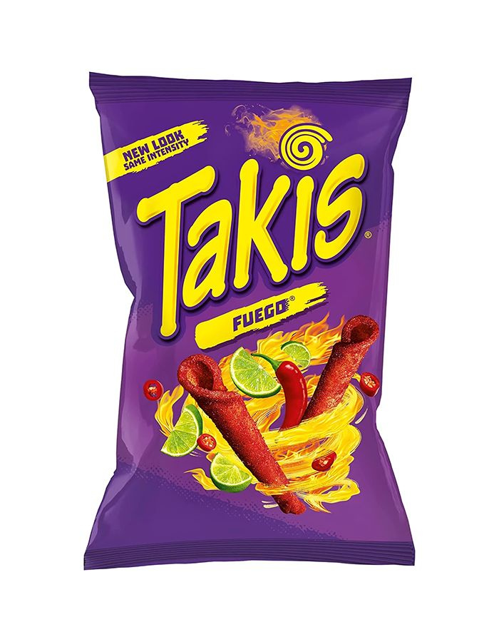 Кукурузные чипсы Takis Fuego Огненный чили и лайм, 100 гр купить на ...
