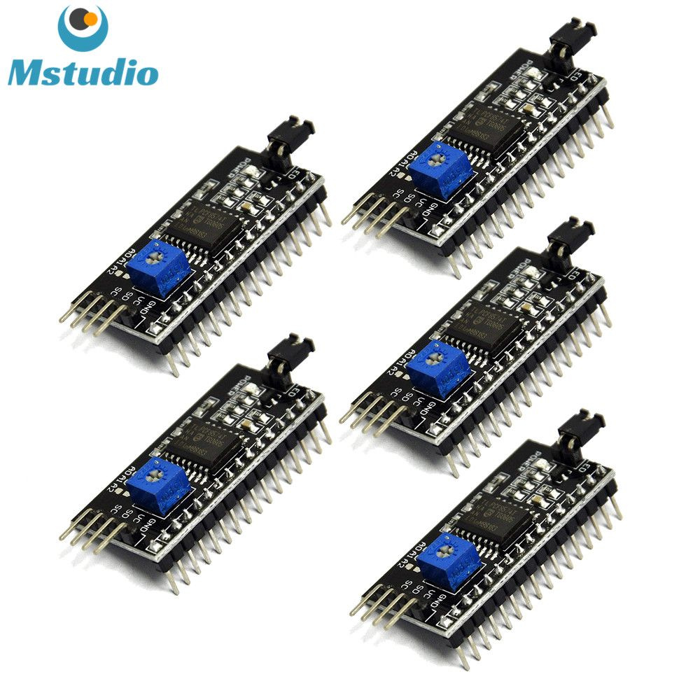 5 шт Преобразователь интерфейса I2C для устройств 1602, 2004 для Arduino STM32 NodeMCU Raspberry ...