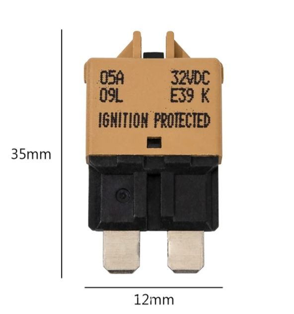 Предохранитель 5 ампер Многоразовый автомобильный автоматический ...