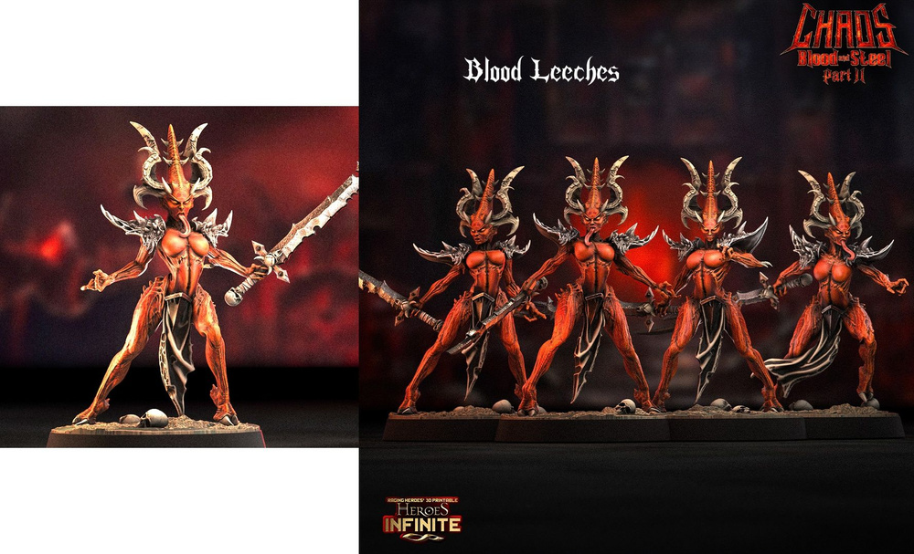 Миниатюра Chaos Khorne Bloodletters Proxy - купить с доставкой по ...