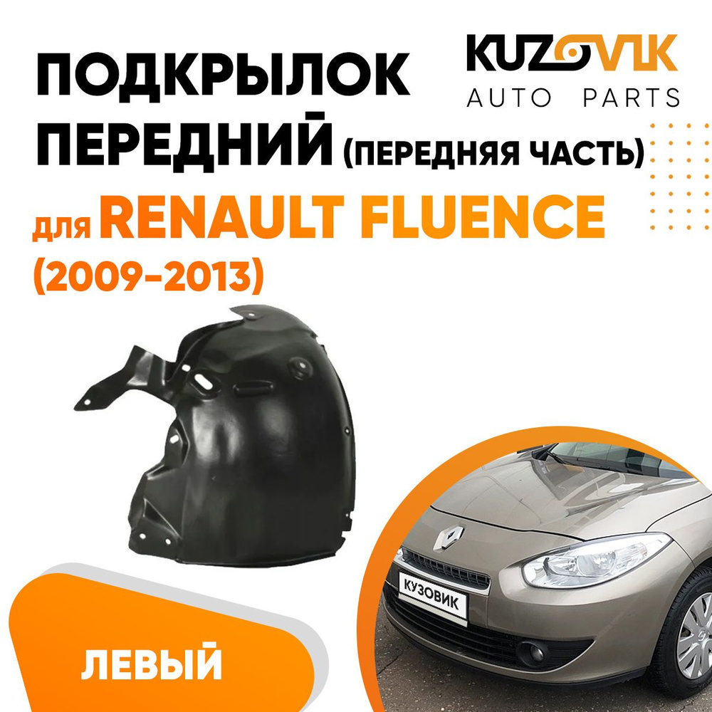 Передний подкрылок для Рено Флюенс Renault Fluence (2009-2013) левый ...