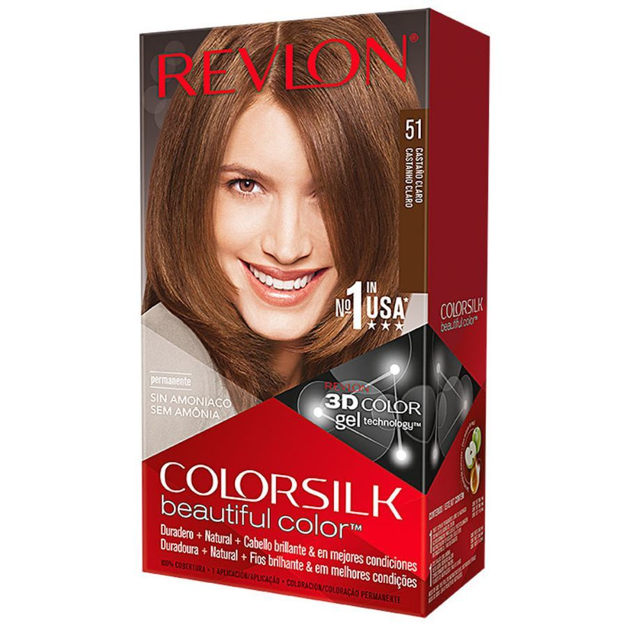 Revlon Colorsilk Краска для волос 51 Светло-каштановый 130мл - купить с ...
