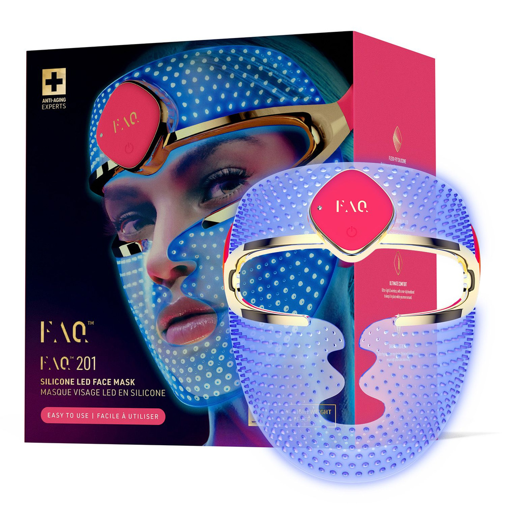 FOREO FAQ 201 Светодиодная LED маска для лица купить на OZON по низкой ...