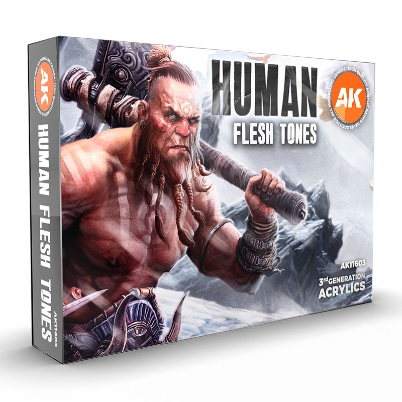 Набор акриловых красок AK Interactive Human Flesh Tones Set купить на ...