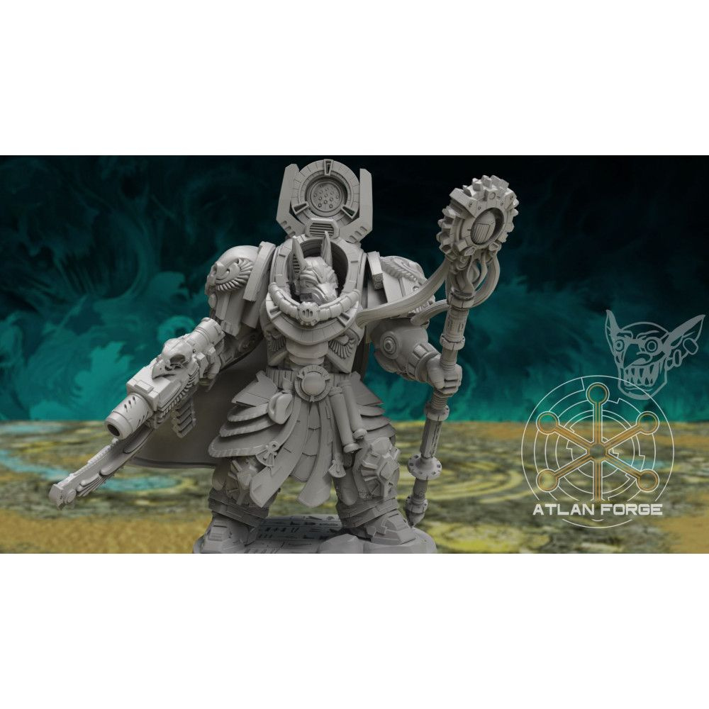 Миниатюра Warhammer 40000. Thousand Sons. Sorcerer in Terminator Armour ...