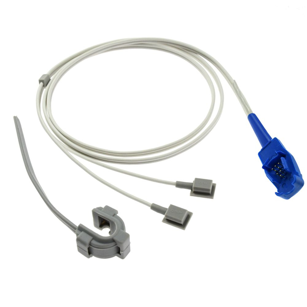 Многоразовый датчик SPO2 для пальцевых зажимов взрослых для мониторов ...