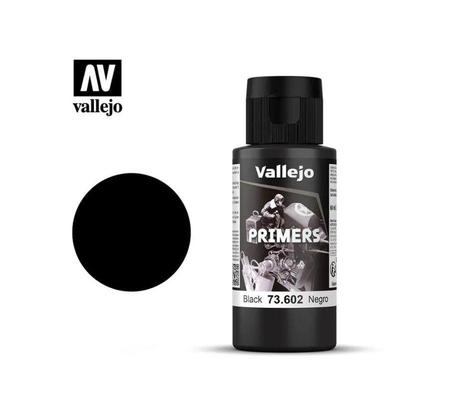 Vallejo Surface Primer Black акриловый полиуретановый грунт черный, 60 мл купить на OZON по ...