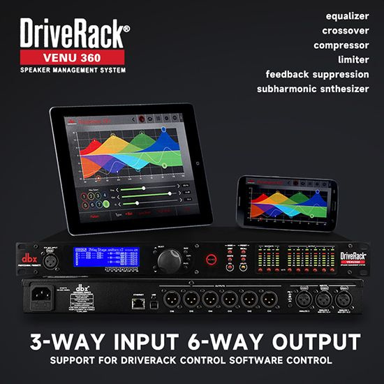 DBX DriveRack VENU 360 Спикер процессор аудиоэффекты Процессор цифровых ...