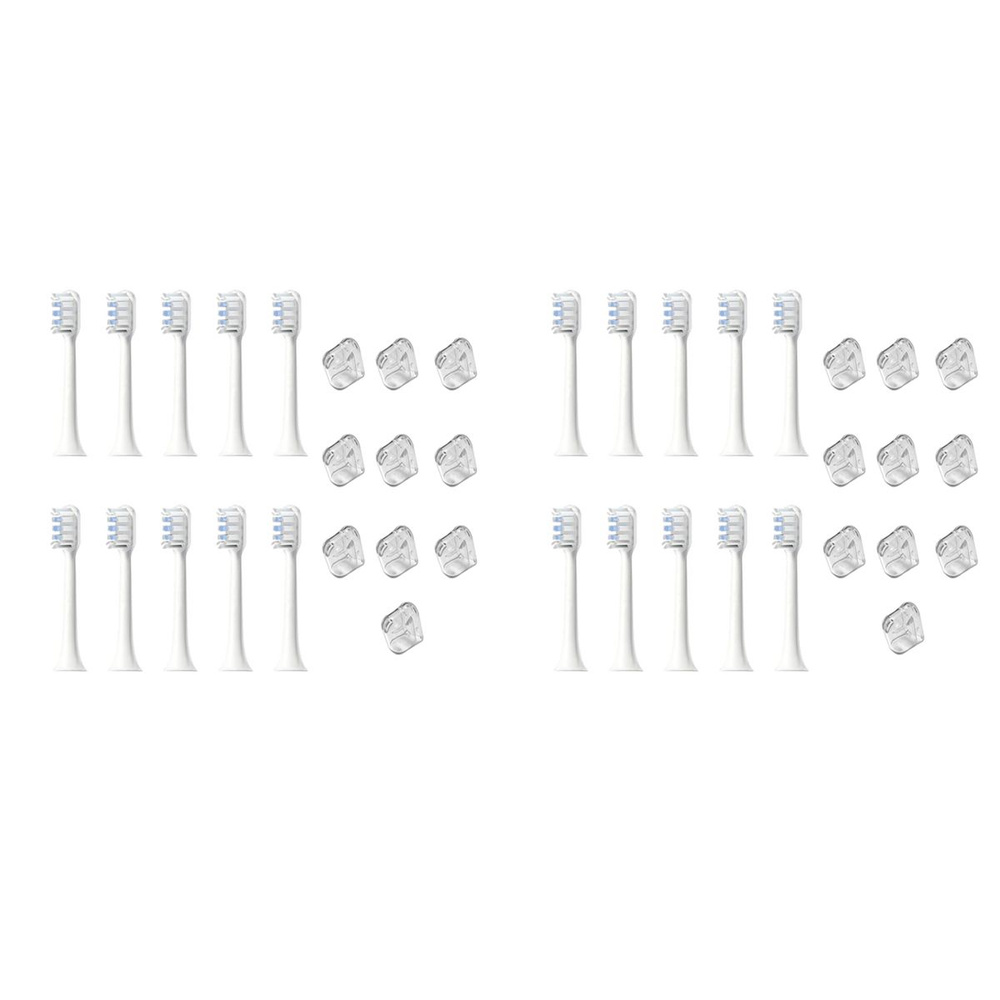 20x для T301 MES605 T302 MES608 T501 MES607 сменные насадки для электрической зубной щетки белые ...