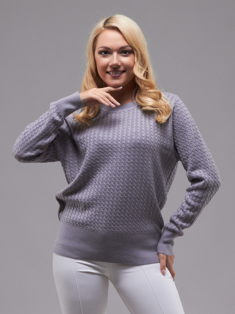 Джемпер ARTT Store Косы, женский, кашемировый, из кашемира, Корея, с ...