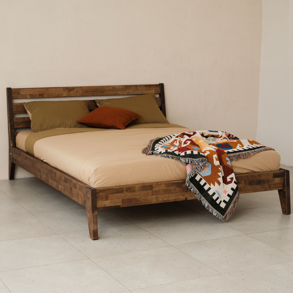 Кровать двуспальная деревянная Olivia 160х200, без основания, из ...