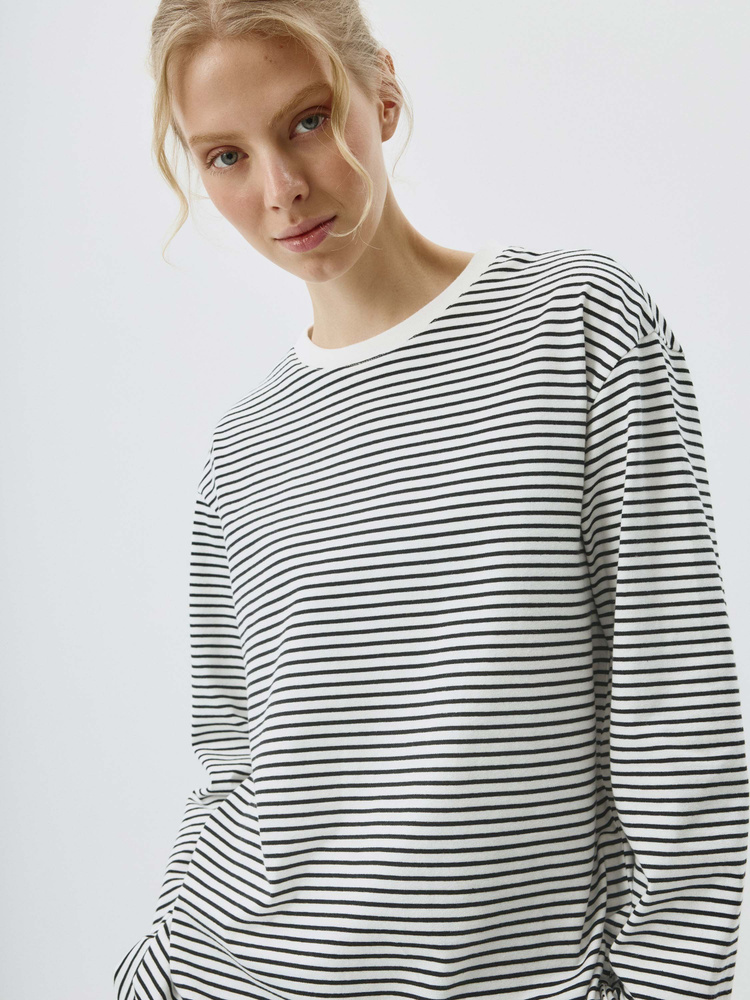 Лонгслив Женский SELA черный, размер 42 Повседневный купить c доставкой на OZON по низкой цене ...