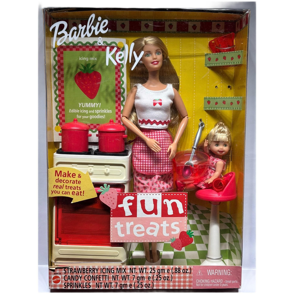 Barbie Kelly Fun Treats Барби Келли Развлекается на кухне(2001) купить ...