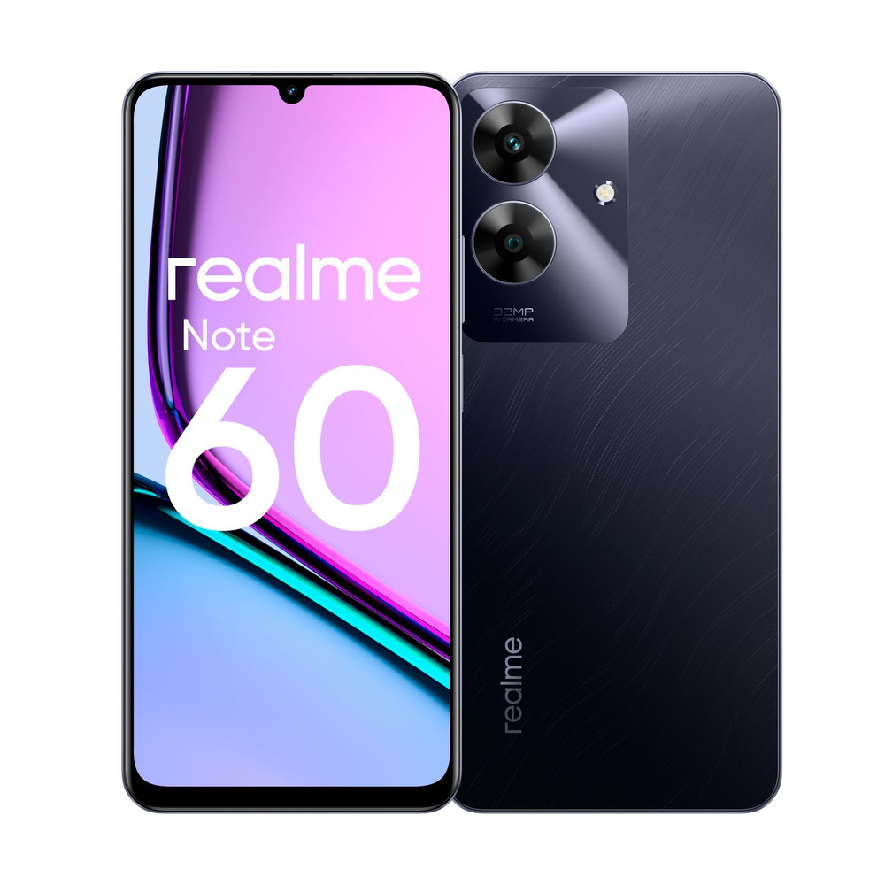 Смартфон OPPO realme-hk_note_60 128 ГБ 6 ГБ Черный 2 SIM купить c ...