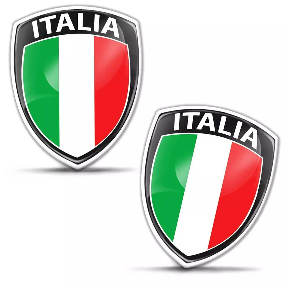 Наклейки на авто 3D Gel Domed Stickers Italy Flag Badge купить c ...