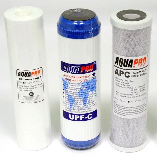 Комплект картриджей для обратного осмоса AQUAPRO KIT-3 ( UFP 10, APC 10 ...