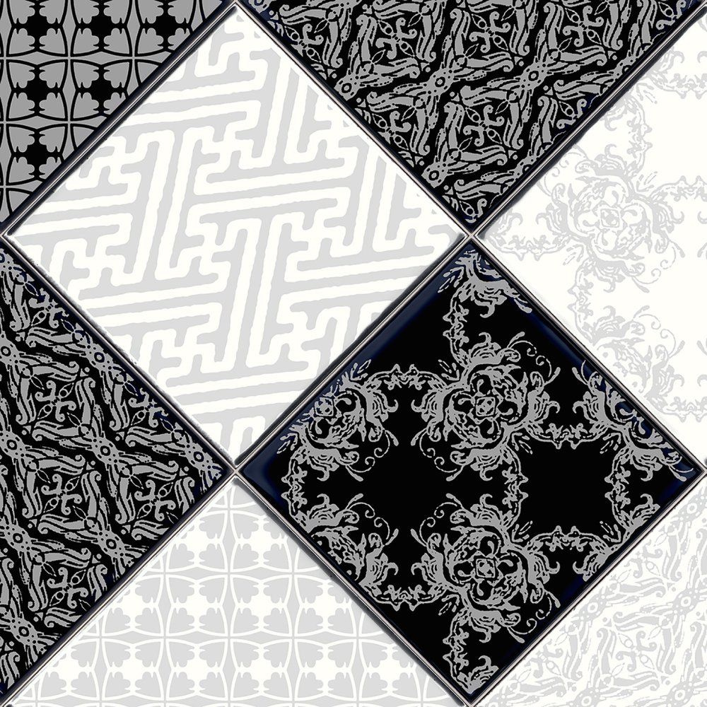 Juteks Линолеум полукоммерческий Strong_RU Plus Chess 4_990D Черный ...