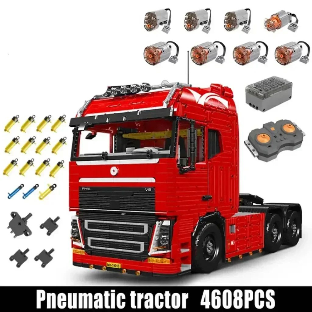 MOULD KING 19015 Heavy Duty Trailer Игрушечный пневматический грузовик ...
