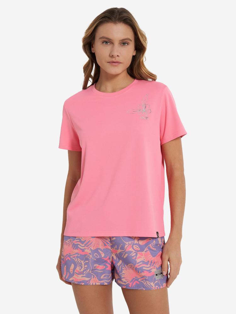 Рашгард Женский Termit розовый, размер 46, 48 Полиэстер Спортивный купить c доставкой на OZON по ...