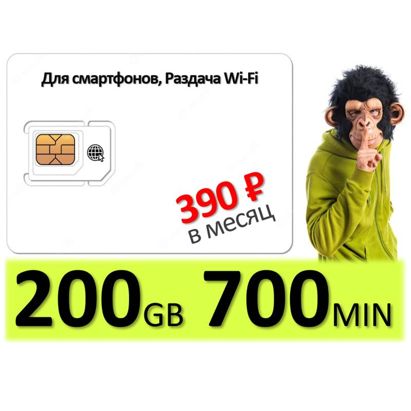 SIM-карта 200 Гб за 390 руб. (Вся Россия) купить на OZON по низкой цене ...