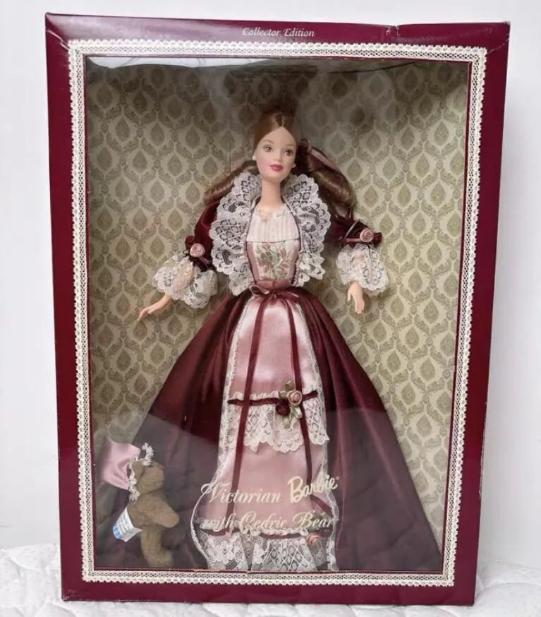 Barbie Victorian Barbie Doll with Cedric Bear Mattel Виктория Барби и ...