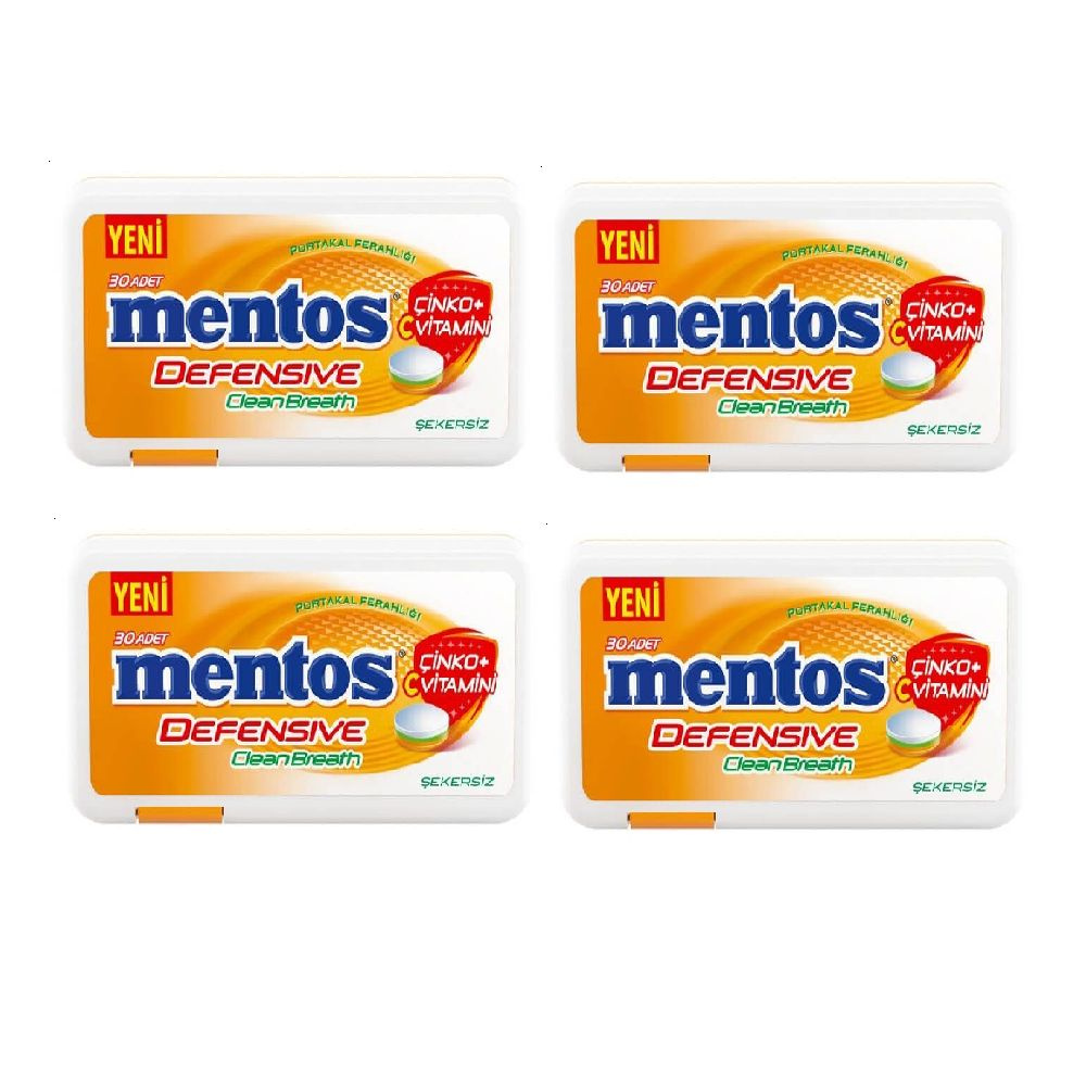 Mentos Clean Breath Освежающие драже с цинком и витамином С, Леденцы ...