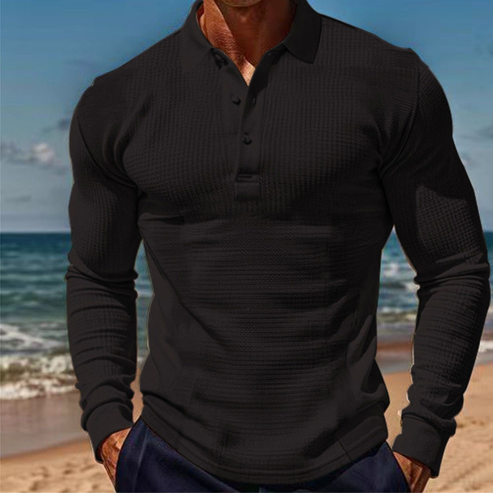 Лонгслив Мужской HXD черный Длинный, размер 48 Политекс Воротник Однотонный, рост 160-200 купить ...