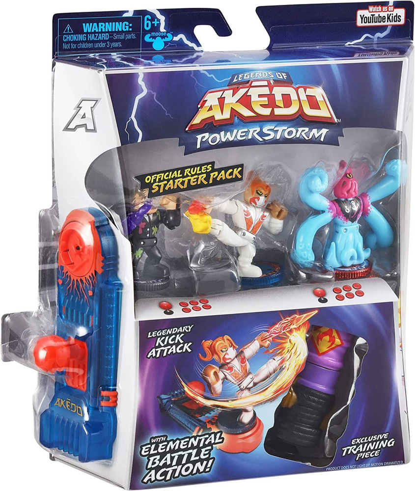 Legends of Akedo Powerstorm 3 Mini Battle Action Figures с деталями для ...