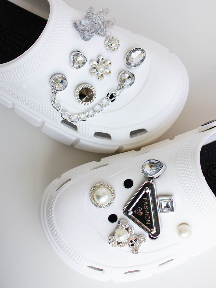 KLEPKI Джибитсы "Robot" для crocs, сабо, набор, джиббитсы для крокс ...