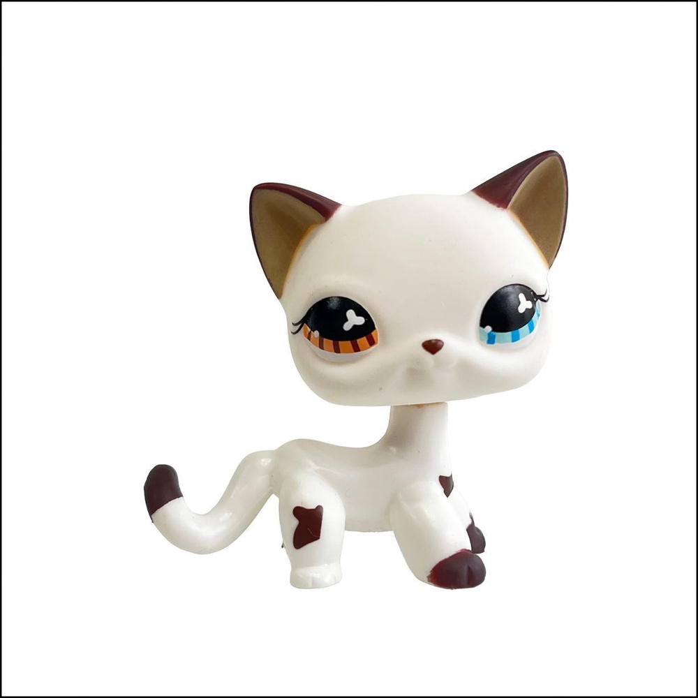 Littlest Pet Shop кошка #577 У белого котенка один глаз голубой, а ...