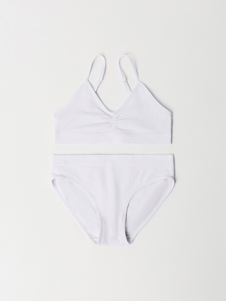 Комплект белья Девочки SELA белый, размер 140 Повседневный Китай купить c доставкой на OZON по ...