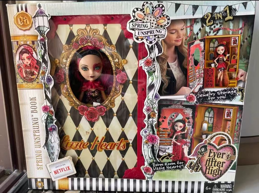 Mattel,Netflix,Ever After High,Lizzie Hearts Spring Unsprung Book ...
