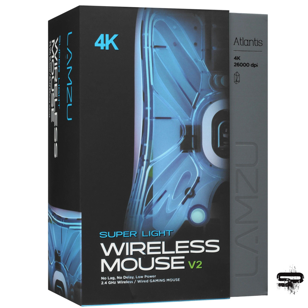 Мышь проводная Lamzu проводная Atlantis V2 Nordic MCU 4К черный ...