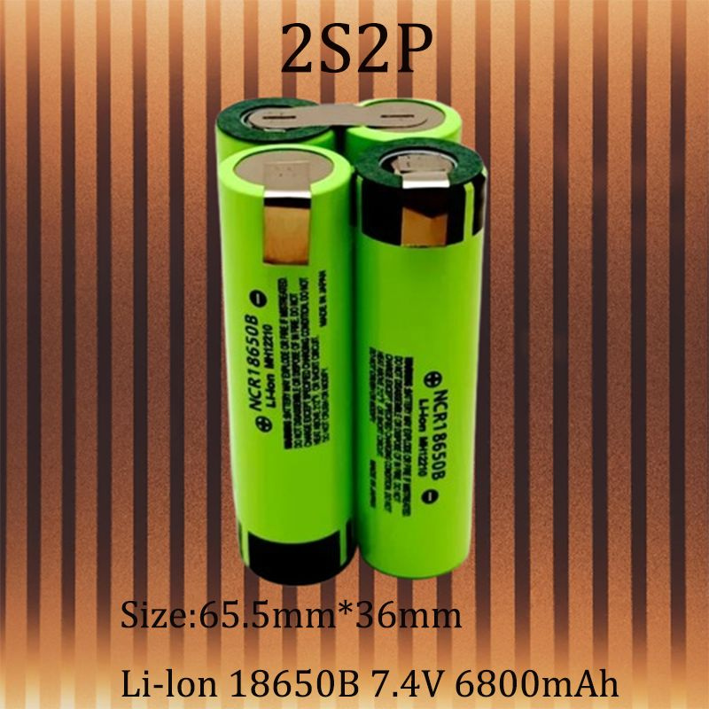18650 сборка аккумуляторная Li-ion 2s2p 6800mah купить на OZON по ...