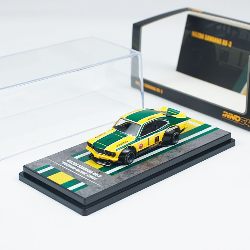Машинка INNO MODEL 1:64 MAZDA SAVANNA RX3 KATAYAMA RACING Livery Die ...
