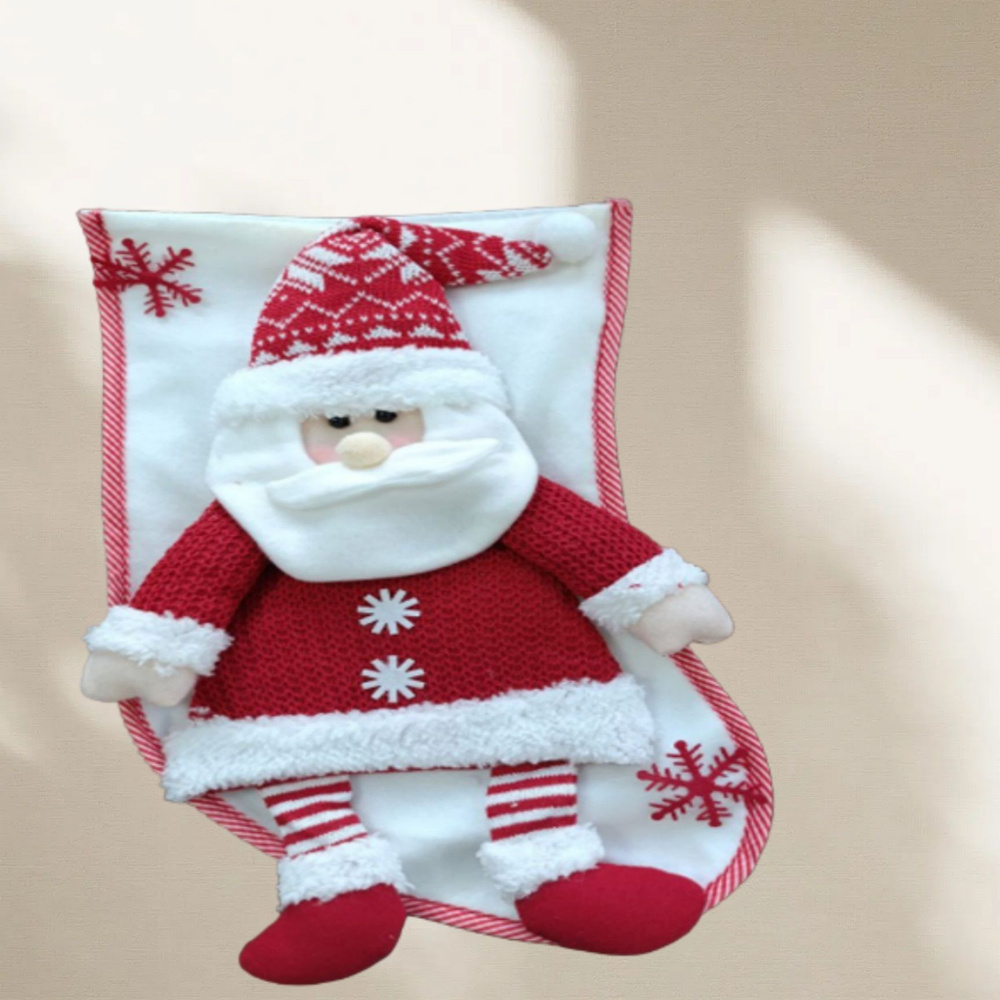 Новогодний носок для подарков купить c доставкой на OZON по низкой цене ...