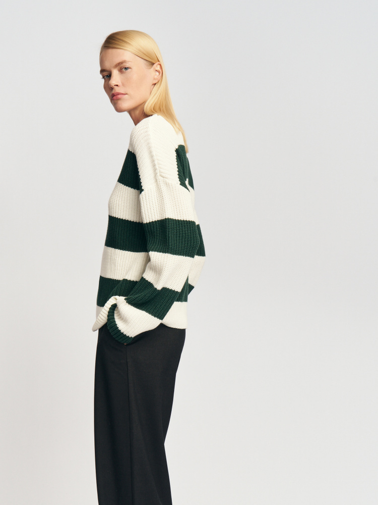 Свитер Женский Zolla темно-зеленый Хлопок, Акрил, размер 46 Длинный Китай купить c доставкой на ...