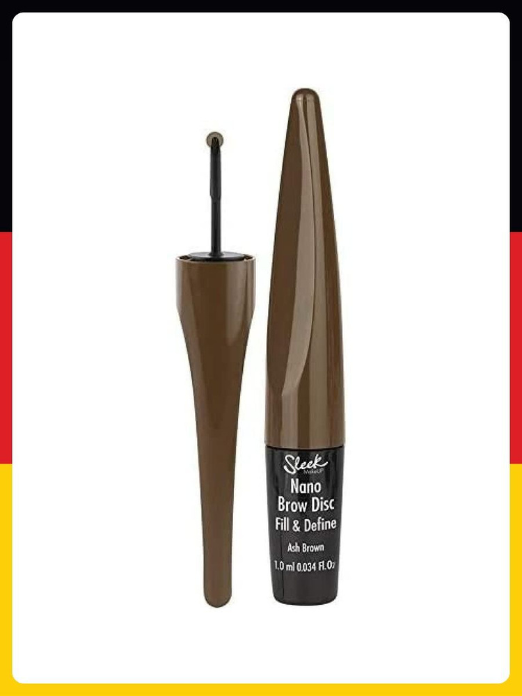 Тушь для бровей SLEEK MAKEUP Nano Brow Disc Fill & Define Ash Brown ...