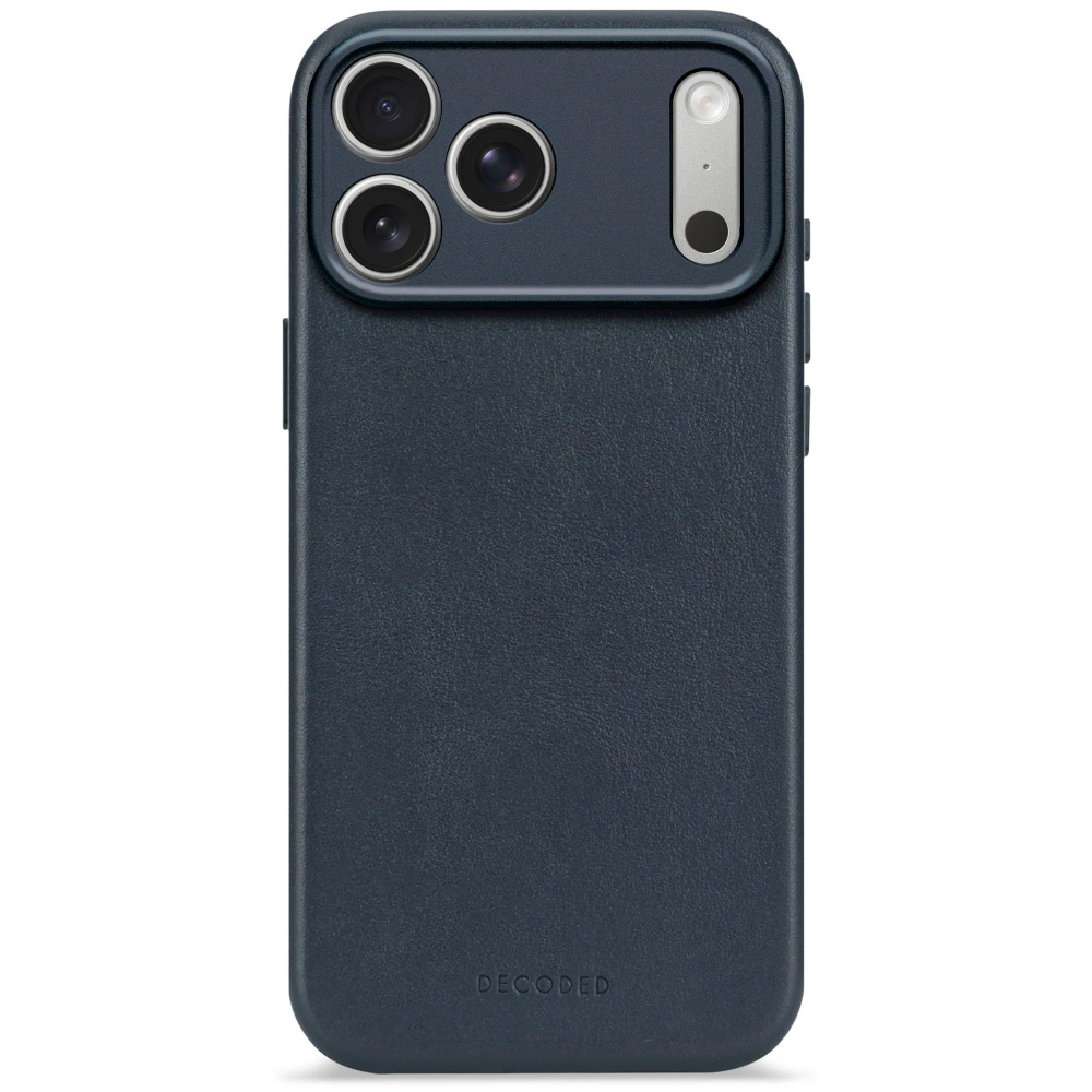 Защитный чехол Decoded Leather MagSafe Case для iPhone 17 Pro Navy ...