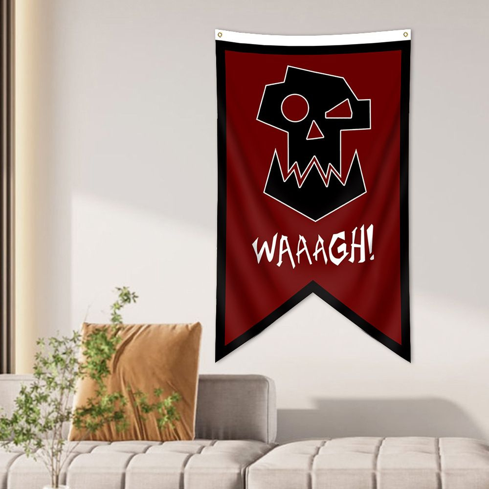 Декоративный флаг Warhammer orks waaagh купить на OZON по низкой цене ...