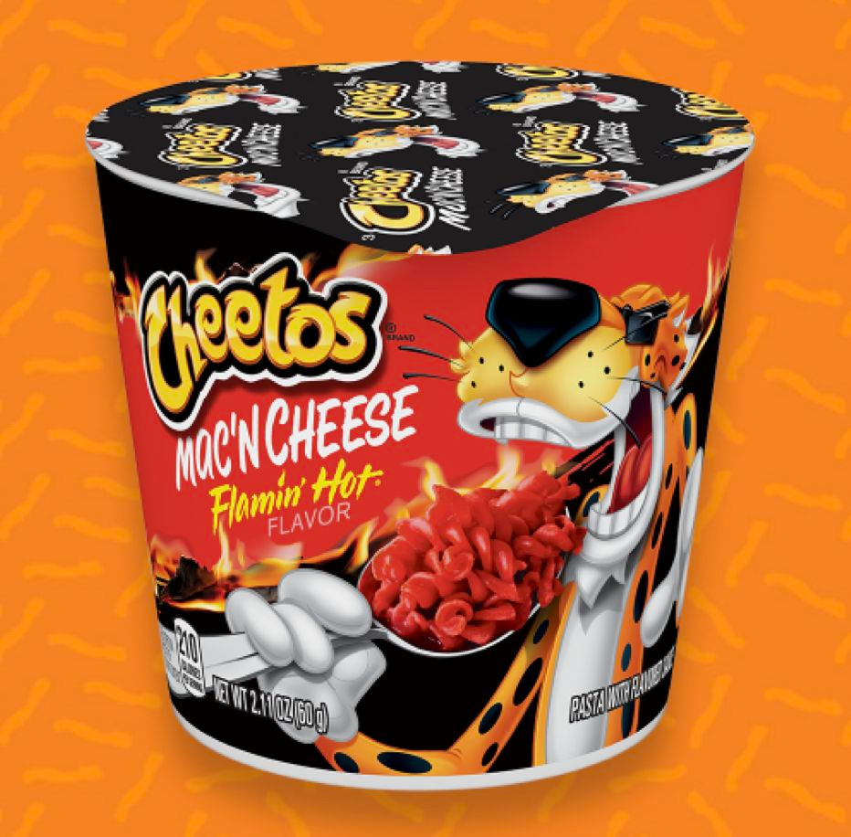 Супер острые Cheetos Flaming Hot, Mac N Cheese Cup в стаканчике купить ...