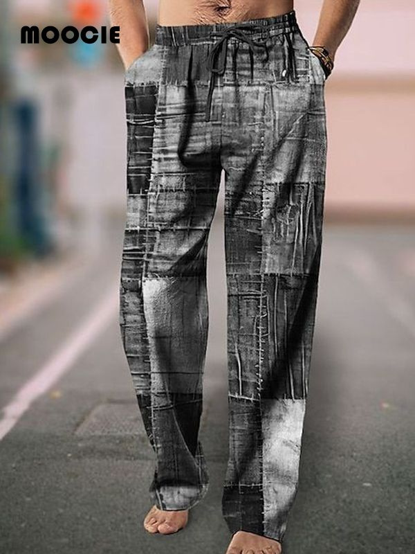 Брюки Мужской MOOCIE галифе разноцветный Искусственные материалы ...