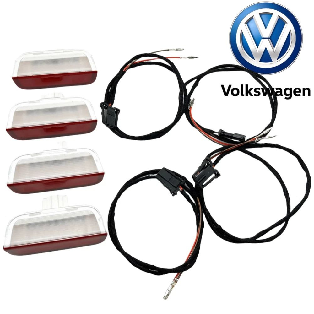 Оригинал VAG LED Подсветка околодверного пространства VW Passat Jetta ...