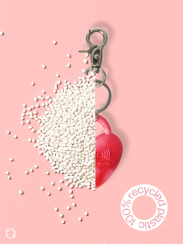 Брелок Recycle Object NFC Heart Trinket, красный купить на OZON по низкой цене (3220841613)