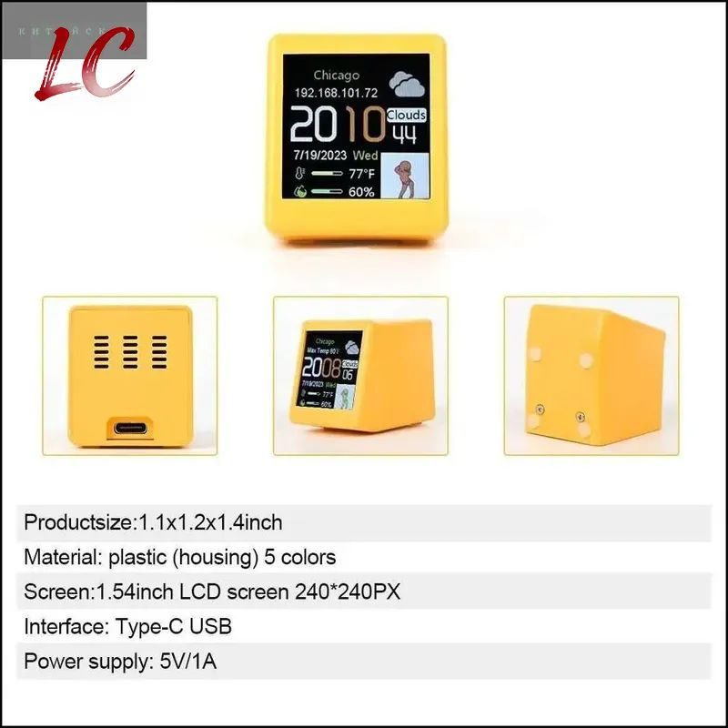 Голографические настольные часы Gemagic Mini WiFi Cube, комнатный ...