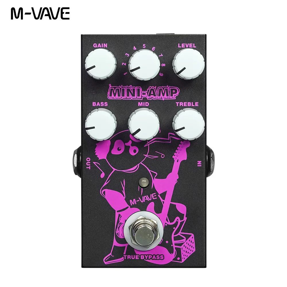 Педаль M-VAVE MINI-AMP: симулятор усилителя, 9 классических звуков, 3 ...